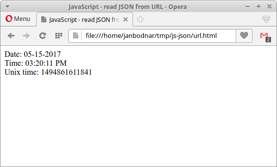 JavaScript Reading JSON From URL With Fetch API JQuery XMLHttpRe